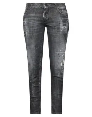 Dsquared2 Mom Jeans In Mako Cotton - Grey
