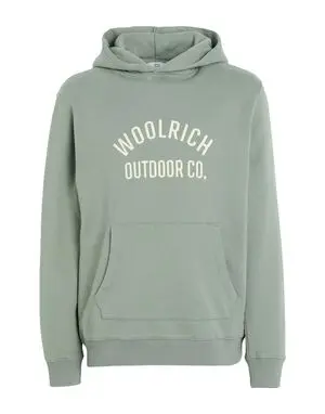 Woolrich Organic Cotton Script Hoodie Sweatshirt