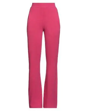 Alberta Ferretti Flared Knit Pants Fuchsia