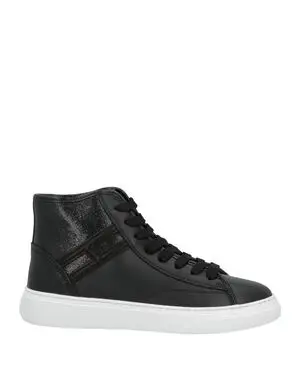 Hogan Soft Leather High-top Sneakers - Black