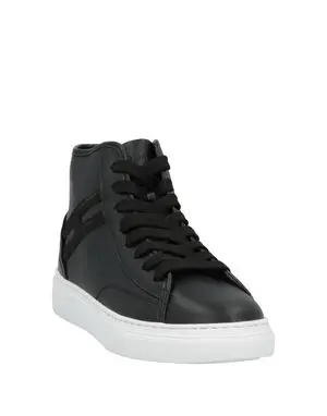 Hogan Soft Leather High-top Sneakers - Black