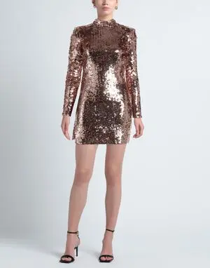 Elisabetta Franchi Mini Sequined Dress - Orange