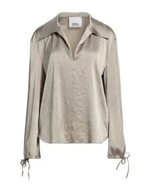 Erika Cavallini Satin Top - Dove Grey
