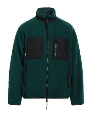 MSGM Jacket In Acrylic And Polyester - Deep Jade