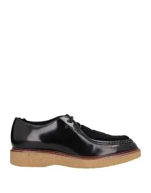 TOD'S Lace-up Shearling-lined Leather Shoes