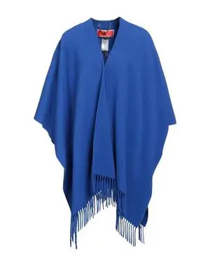 Elisabetta Franchi Wool Cape With Logo