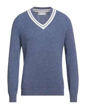 Brunello Cucinelli Sweater In Cashmere - Blue