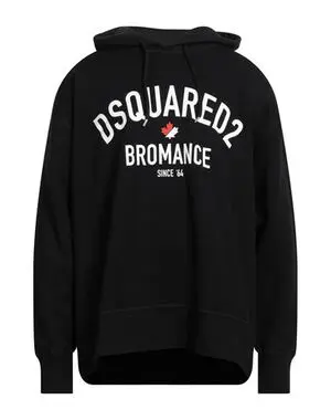 Dsquared2 Cotton Fleece Sweatshirt - Black