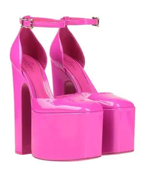Valentino Garavani Platform Ankle-strap Pumps - Pink