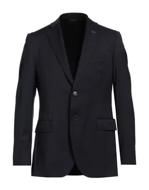 TOMBOLINI Blazer Charcoal Size Virgin Wool - Blue
