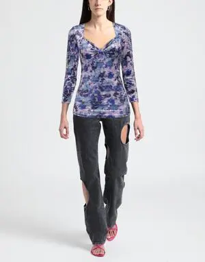 Isabel Marant Chenille Knit Top - Purple