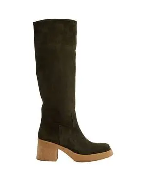 8 BY YOOX Split Leather Boots - Green