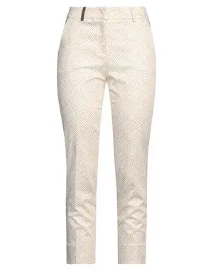 Peserico Tapered Geometric-print Pants - Beige