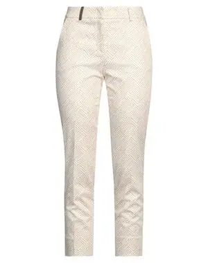 Peserico Tapered Geometric-print Pants - Sand