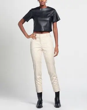 Peserico Tapered Geometric-print Pants - Sand