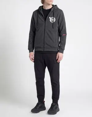 BIKKEMBERGS Cotton Terry Zip-up Hoodie - Grey
