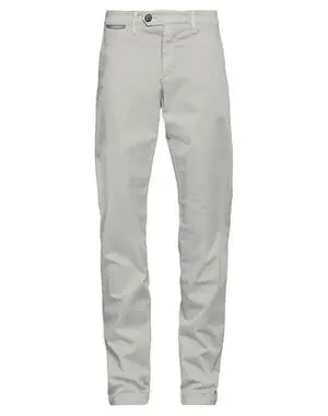 Eleventy Cotton-Elastane Gabardine Pants Grey