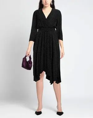 Maje Midi Viscose Dress - Black