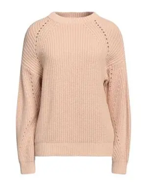 N.O.W. ANDREA ROSATI CASHMERE Crew Neck Sweater - Beige