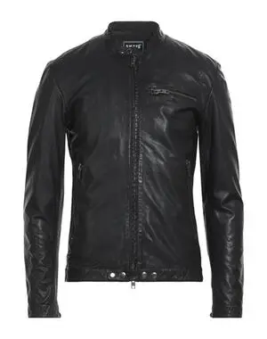SWORD 6644 Jacket Size Soft Leather - Black
