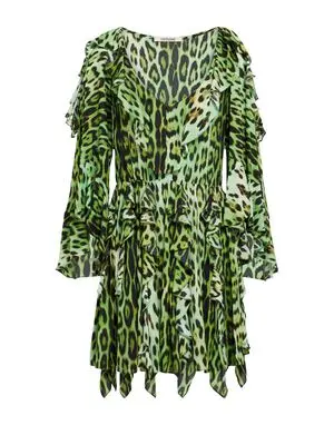 Roberto Cavalli Mini Dress - Acid Green