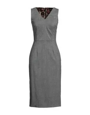 Dolce & Gabbana Midi Dress Virgin Wool, Elastane - Grey