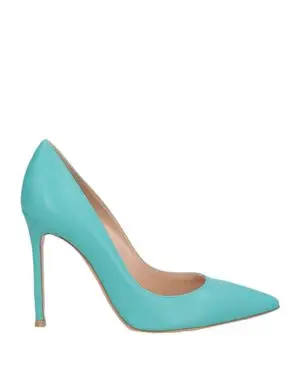 GIANVITO ROSSI Pumps In Leather - Blue