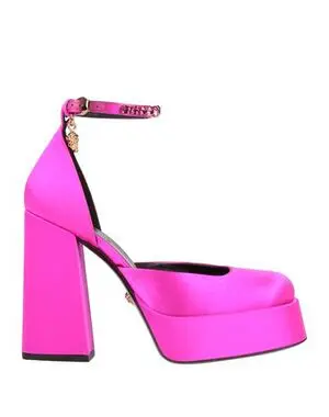 Versace Viscose And Silk Satin Pumps - Pink