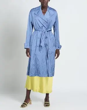 MANILA GRACE Overcoat & Trench Coat - Blue