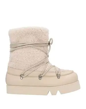 EQUITARE Leather And Sherpa Ankle Boots White
