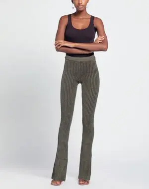 ANDREĀDAMO Flared Knit Pants - Green