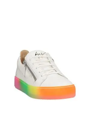 GIUSEPPE ZANOTTI Low-top Leather Sneakers - White