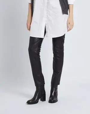 8 BY YOOX Leather Ankle Boots - Black