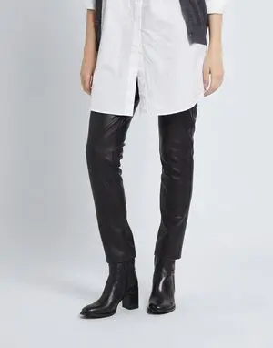 8 BY YOOX Leather Ankle Boots - Black