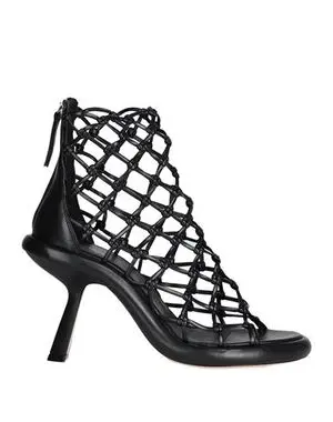 VIC MATIE Sandals With Geometric Heel - Black