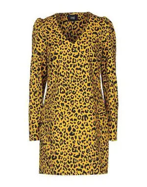 Roberto Cavalli Leopard Print Mini Dress - Yellow