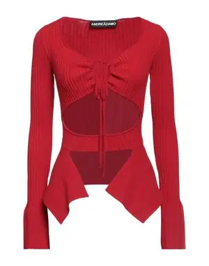 ANDREĀDAMO Knitted Sweater - Red