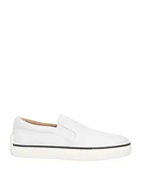 TOD'S Leather Slip-on Sneakers - White