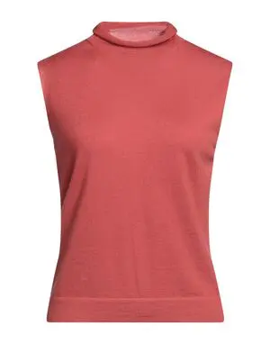 Rossopuro Cashmere Turtleneck Top - Red