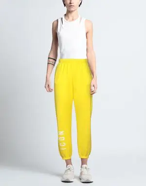 Dsquared2 Cotton Fleece Track Pants With Brand Logo - Yellow