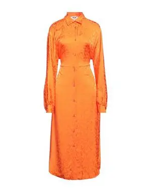 MSGM Maxi Dress Acetate And Silk - Orange
