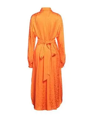 MSGM Maxi Dress Acetate And Silk - Orange