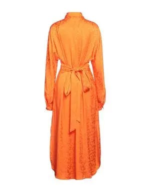 MSGM Maxi Dress Acetate And Silk - Orange