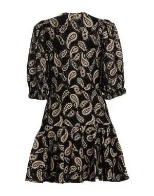 Sandro Mini Dress Cotton Paisley-print