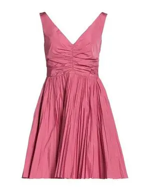 Red Valentino Mini Pleated Taffeta Dress