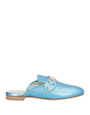 BALDININI Leather Mules - Blue