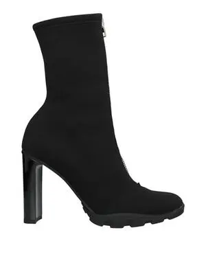 Alexander McQueen Ankle Boots Size Textile Fibers - Black