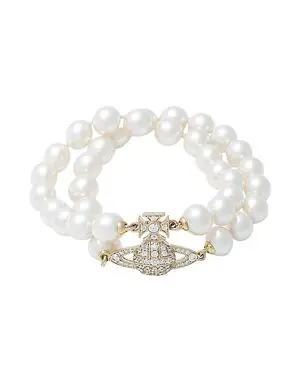 VIVIENNE WESTWOOD Pearl And Cubic Zirconia Bracelet