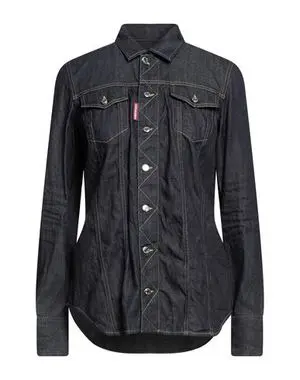 Dsquared2 Denim Shirt In Cotton And Hemp