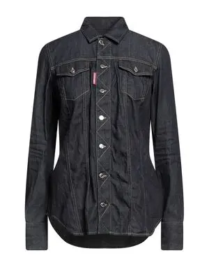 Dsquared2 Denim Shirt In Cotton And Hemp